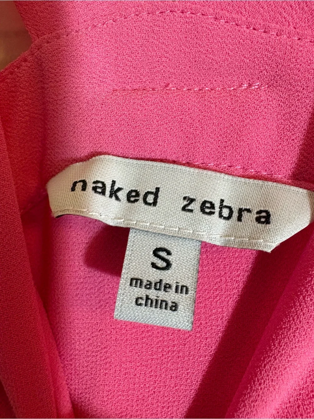 Naked Zebra | Tops | Naked Zebra Hot Pink Coldshoulder Flutter Camisole ...